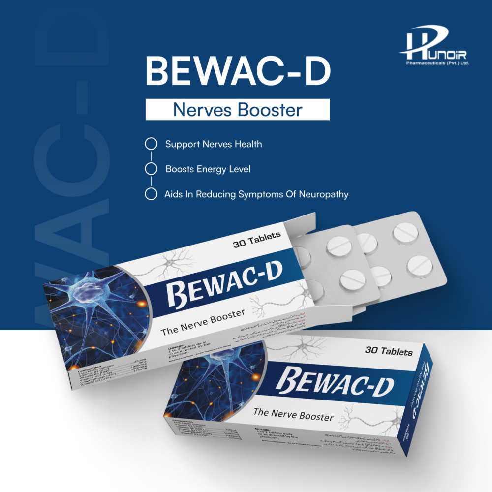 Bewac-D | 5-in-1 Brain & Nerve Health Supplement For Focus & Energy